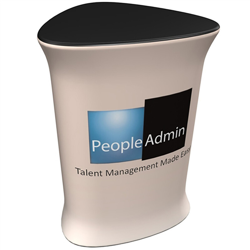 Triangle Fabric Pop Up Display Booth Trade Show Podium Promotional ...