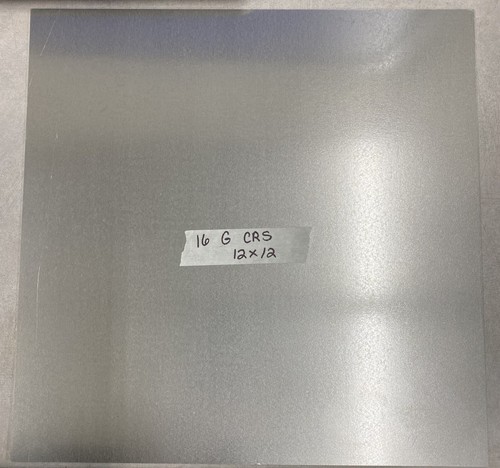 FREE SHIPPING!! 16 Gauge (.060) Cold Rolled Steel Sheet/Plate 12" X 12 ...