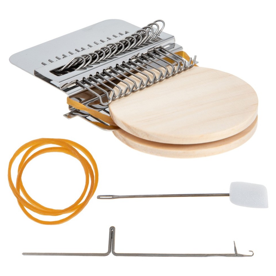 1 Set Mini Wooden Loom Clothes Mending Weaving Loom DIY Hand-Knitting ...