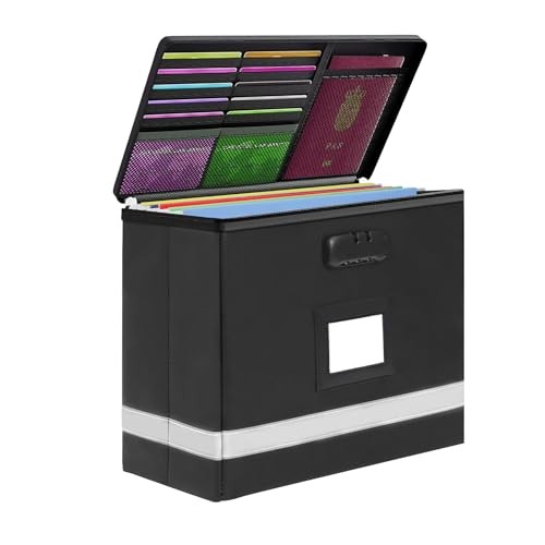 Next of Kin Box Organizer with Smart Labels, Foldable File Organizer ...