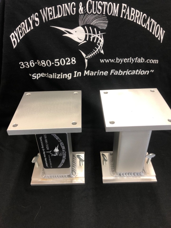 One Pair Walker Downrigger Pedestals 4'' Tall Track Mounts | eBay