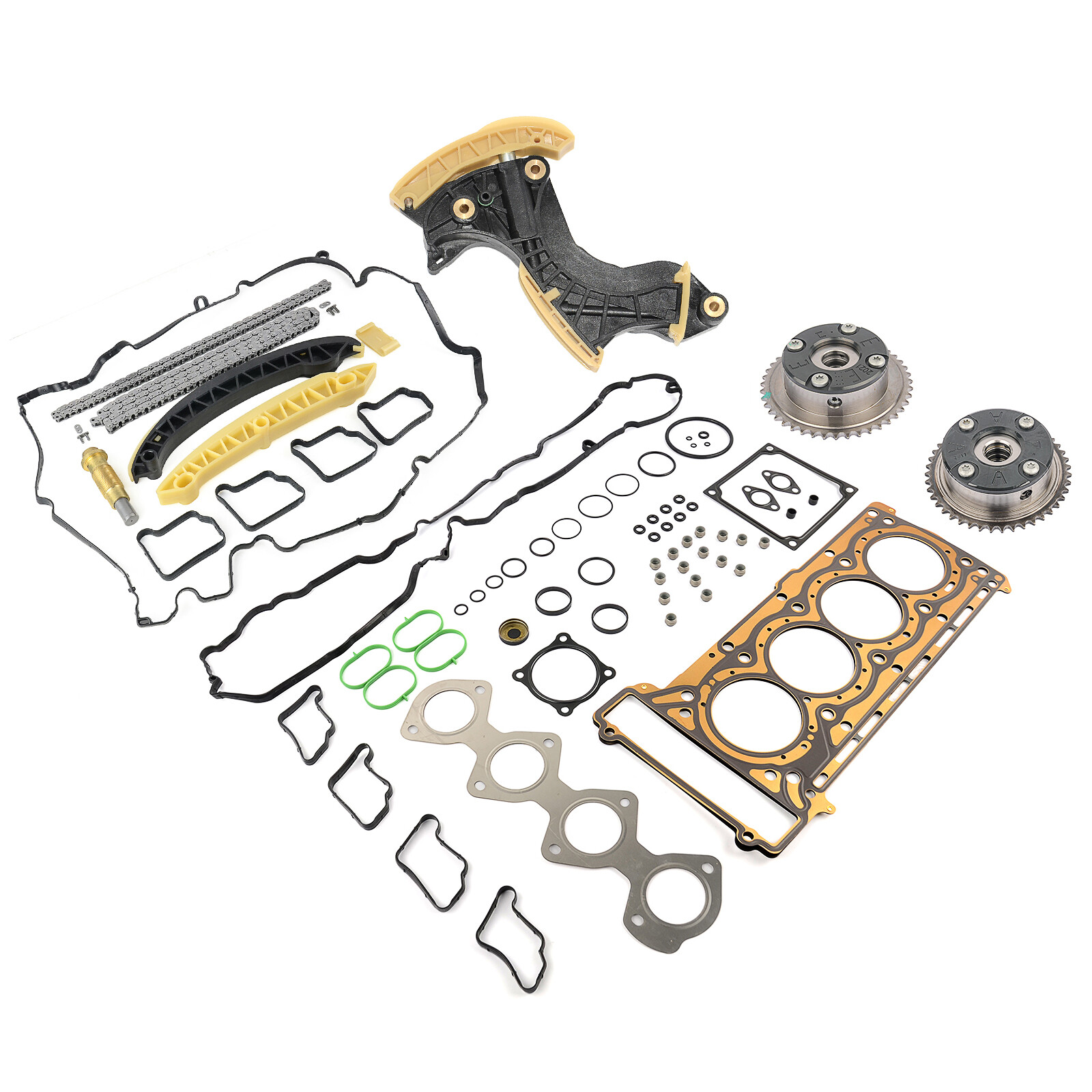 Camshaft Adjuster Valve Cover Gasket Timing Kit 2710501247 For Mercedes ...