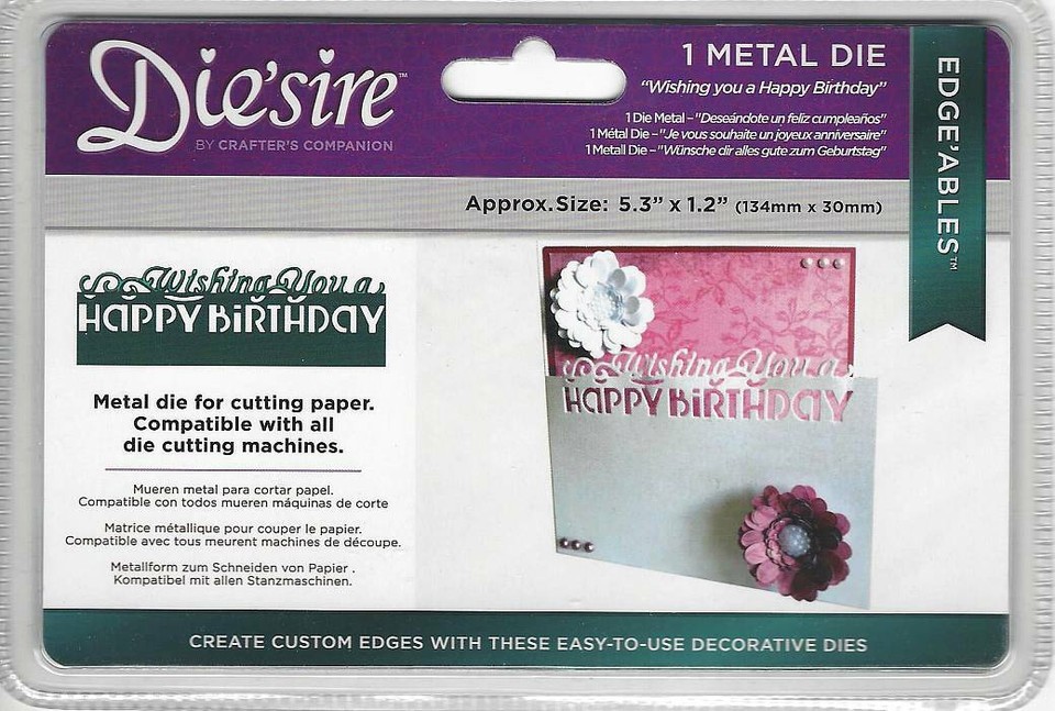 Die'sire Edge'ables Series of Thin Metal Dies + Die Sets by Crafter's ...