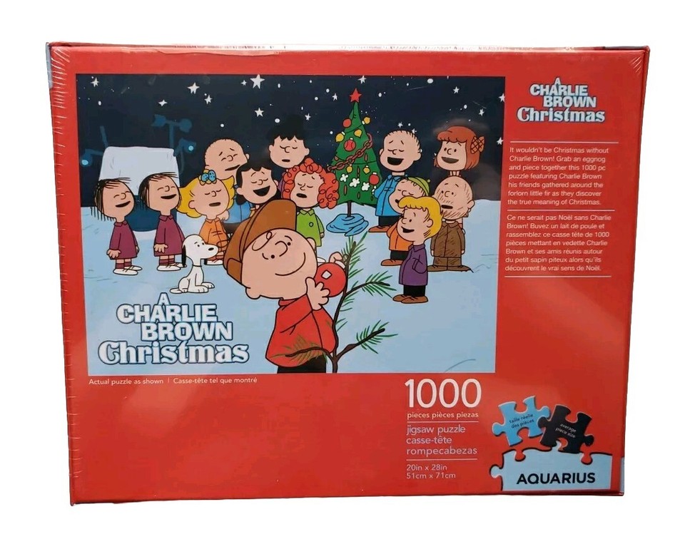 NEW Aquarius Peanuts Gang A CHARLIE BROWN CHRISTMAS 1000 Piece Puzzle ...