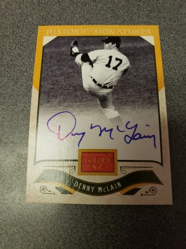 2012 Panini Golden Age - Historic Signatures Denny McLain #DMC (AU) for ...