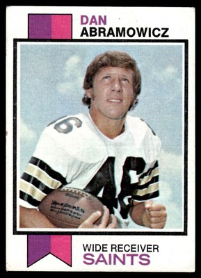 1973 Topps Dan Abramowicz New Orleans Saints #383 | eBay