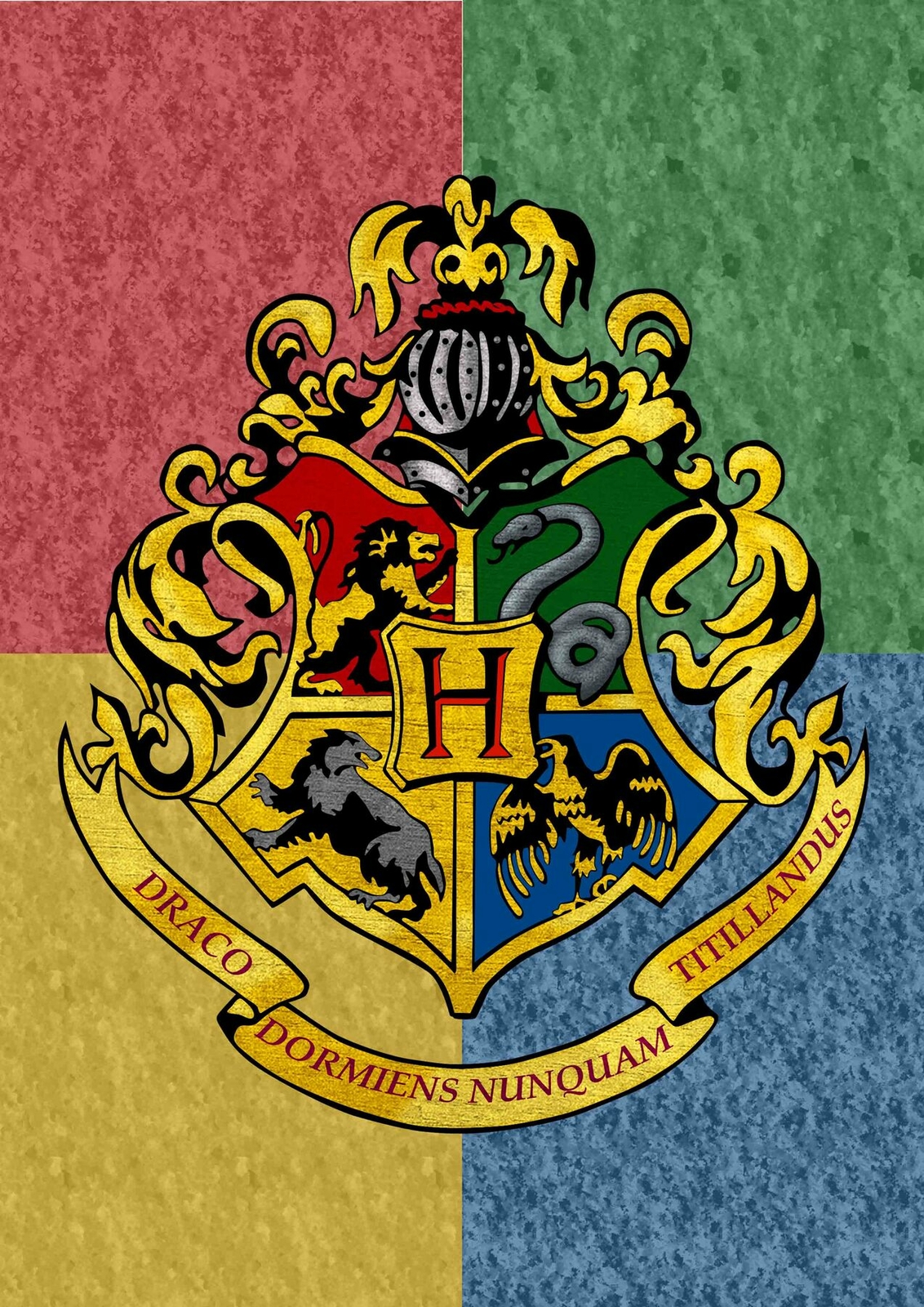 Harry Potter - Hogwarts School Emblem Poster Picture Print Sizes A5 to ...