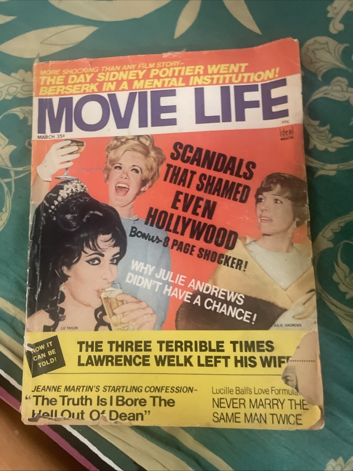 MAG: Movie Life 3/1969-clint Eastwood-Liz Taylor-Bill Cosby-Jane Fonda ...