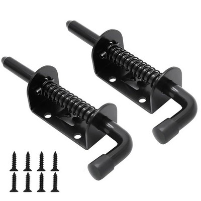 2 Pack 5" Spring Loaded Latch Pins Heavy Duty Gate/Bolt Lock with ...