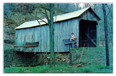 VTG 1950s - The Davis Covered Bridge - Licking County, Ohio Postcard ...