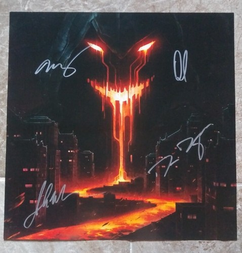 Disturbed Signed Autographed DIVISIVE Limited Ed Red Vinyl LP ALBUM New ...