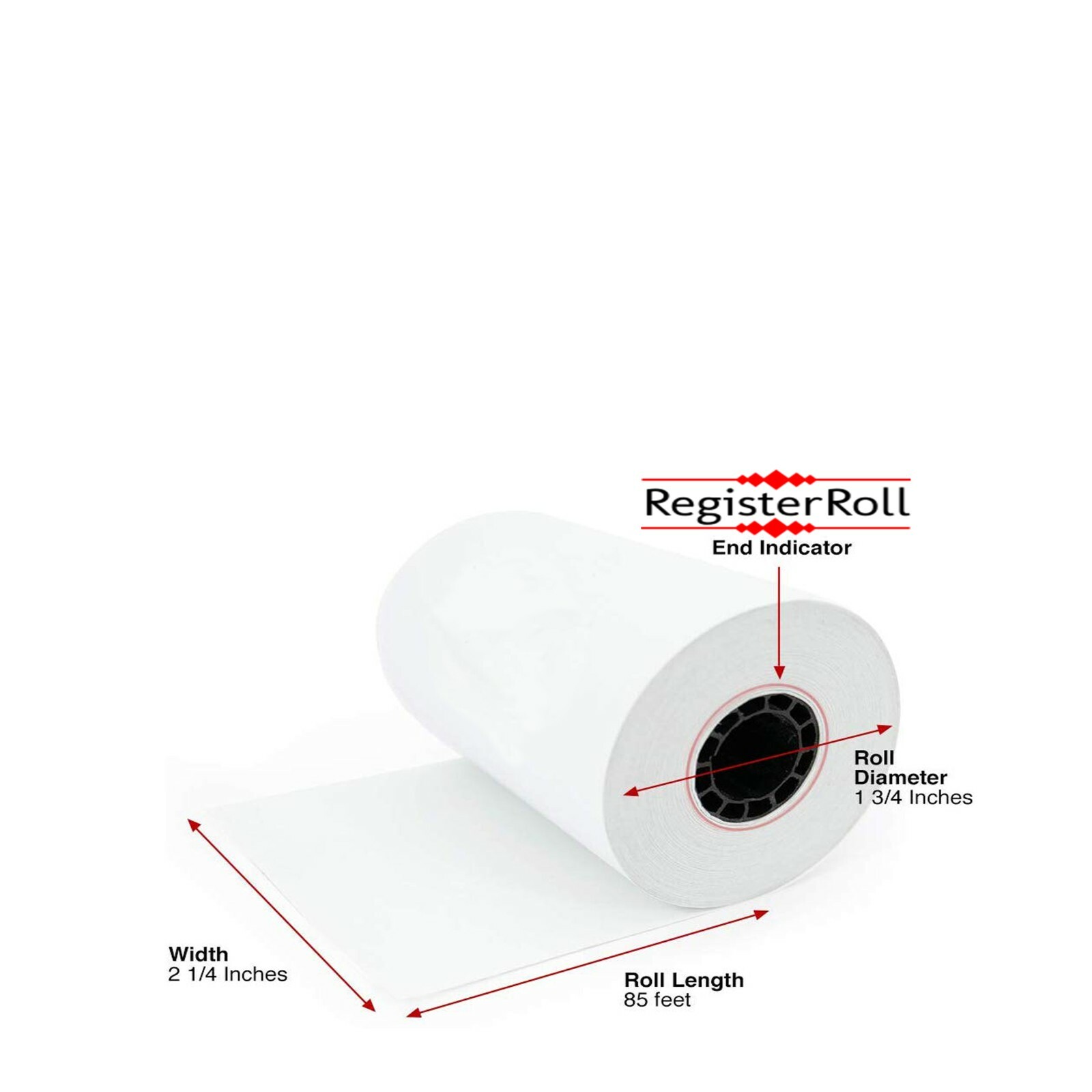 50 Rolls 2 1/4" x 85' First Data FD130 FD50 FD55 FD100Ti Thermal Paper ...