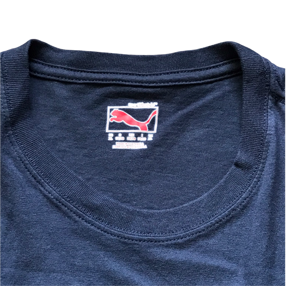 PUMA Men's T-Shirt XL Dark Blue Balotelli Why Always Puma Funny Cotton ...