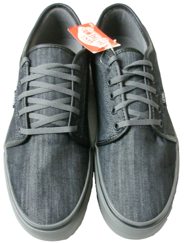 Vans Men's Chukka Low Pro Denim Black Pewter All Grey Skate shoes Size ...