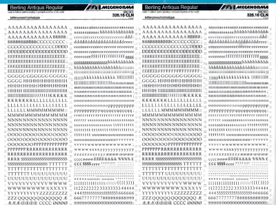 MECANORMA Dry Transfer Lettering Sheet 326.16 CLN #811 BERLING ANTIQUA ...