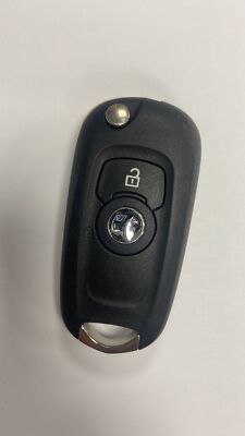 GENUINE VAUXHALL 2 BUTTON REMOTE FLIP KEY FOB CORSA ASTRA ETC TESTED ...