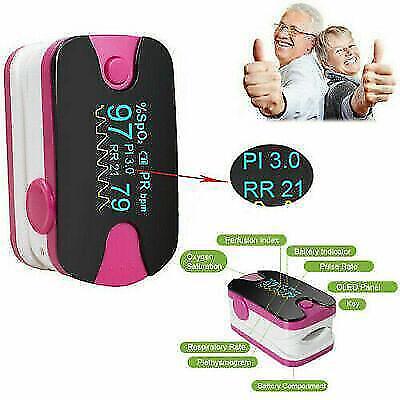 Portable Finger Pulse Oximeter SPO2 PR Respiratory Rate Monitor Blood ...