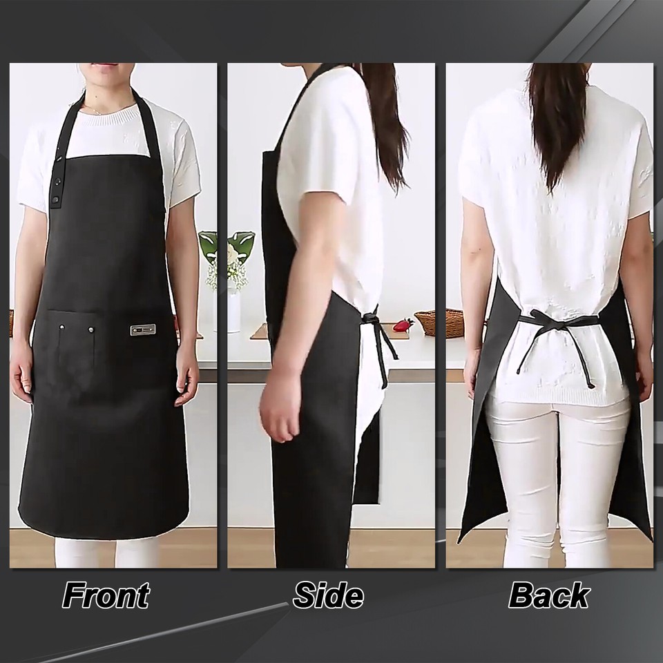 5PCS Adjustable Cooking Chef Apron for Men Women - Cooking, Baking, BBQ ...