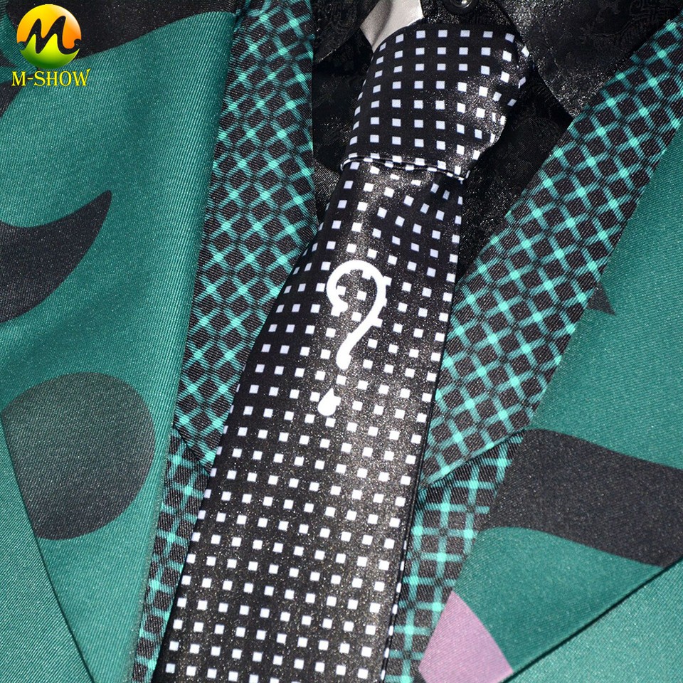 Riddler Cosplay Costume Gotham Season 5 Edward Nygma Cosplay Green Suit ...