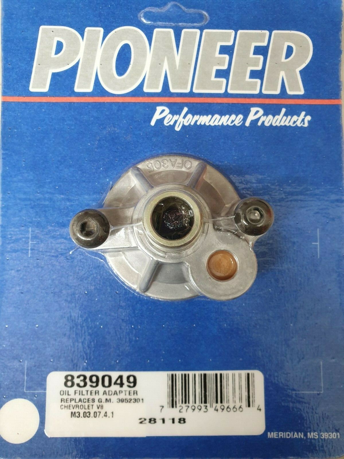 SBC /BBC Chevy Oil Filter Adapter Spin On Bypass 305 350 383 427 454 ...