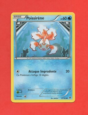 Pokémon N° 27/162 - POISSIRENE - PV60 (A6030) | eBay