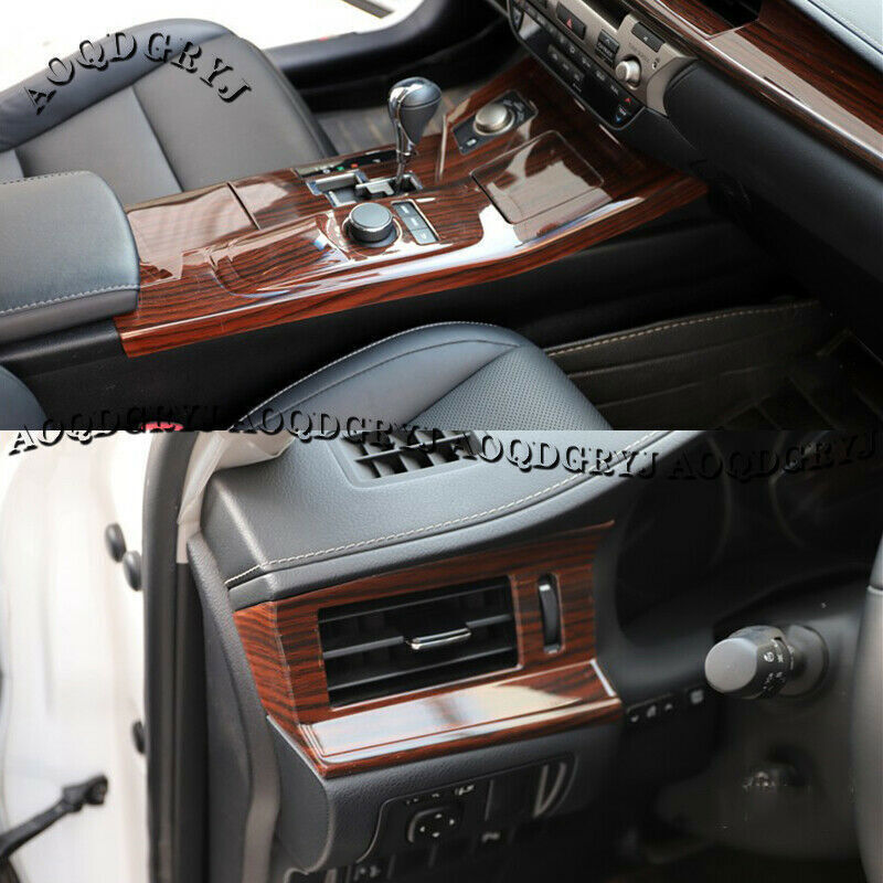 For Lexus ES350 300H 2013-2018 wood grain Full Set interior Decor Trim ...