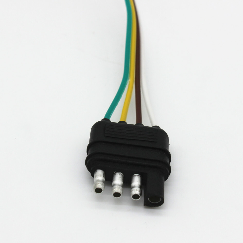 2 Way Y-Splitter Adapter 4 Pin Trailer Extension Harness Connector with ...