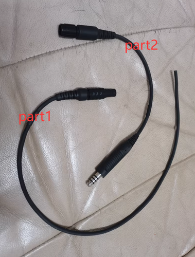 Bose A20 Aviation Headphone Small 6-pin U174 Helicopter To Large Plug ...