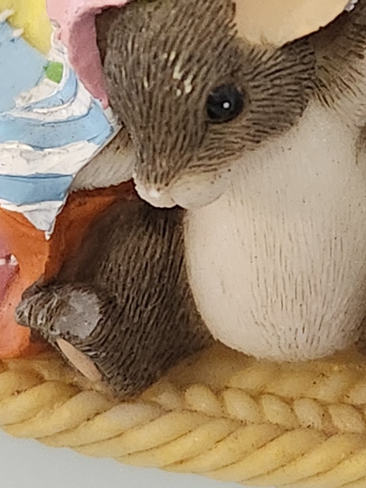 Charming Tails Fitz & Floyd Happiness Is Homemade Mouse Sewing Fig. No ...