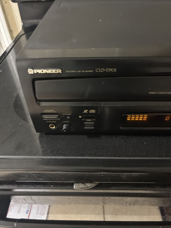 Pioneer CLD-D702 CD CDV LD Laser Disc Laserdisc 2 Sided Player NO ...