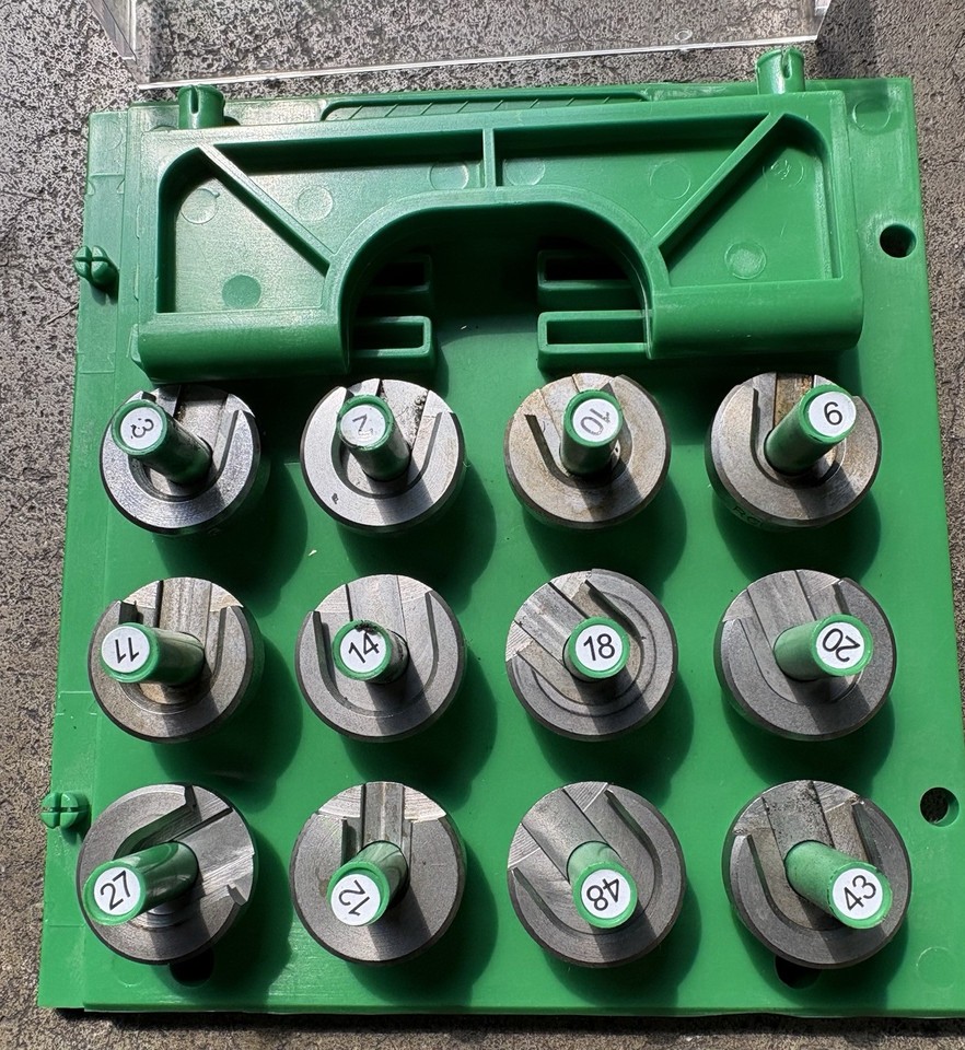 RCBS Shell Holder Set Of 12 On RCBS Shell Holder Rack | eBay