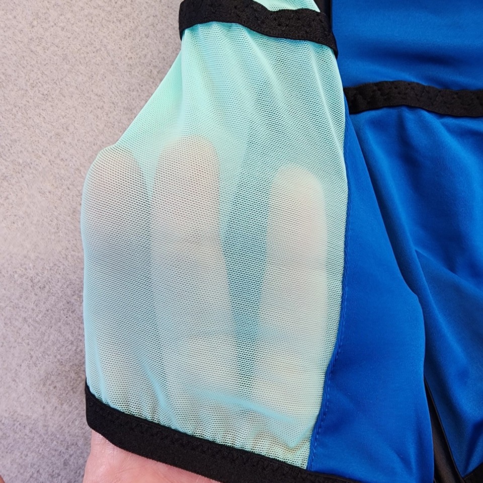 Victorias Secret Blue Colorblock Corset Bustier Top & Thong Set 34D ...