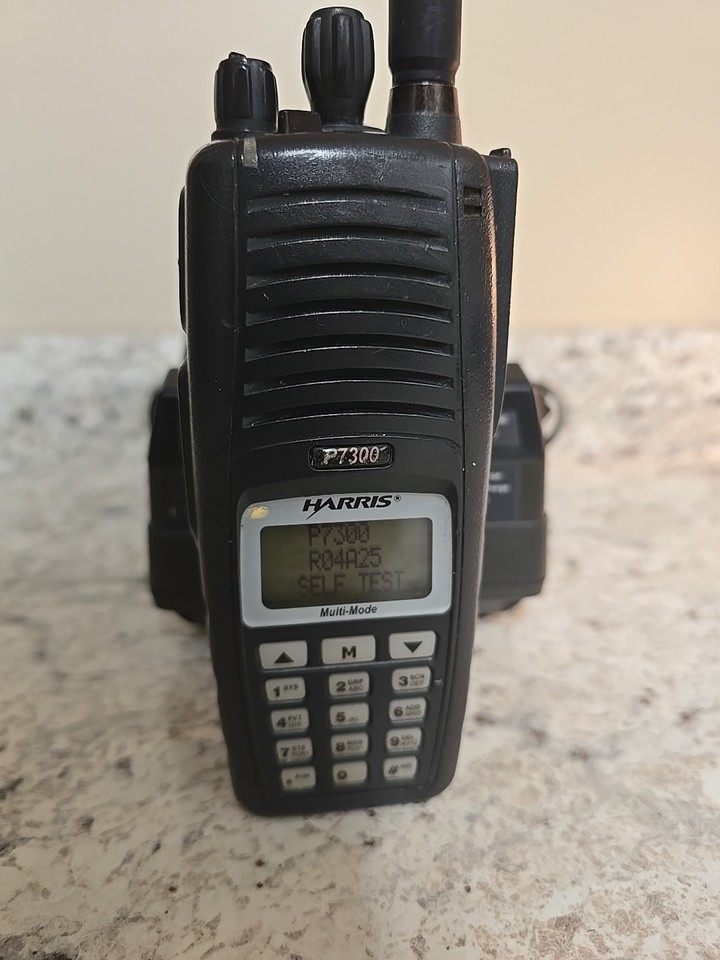 Harris MAEV-T7HXX P7300 800MHz M- Mode Radio 2 Batteries And Charger | eBay