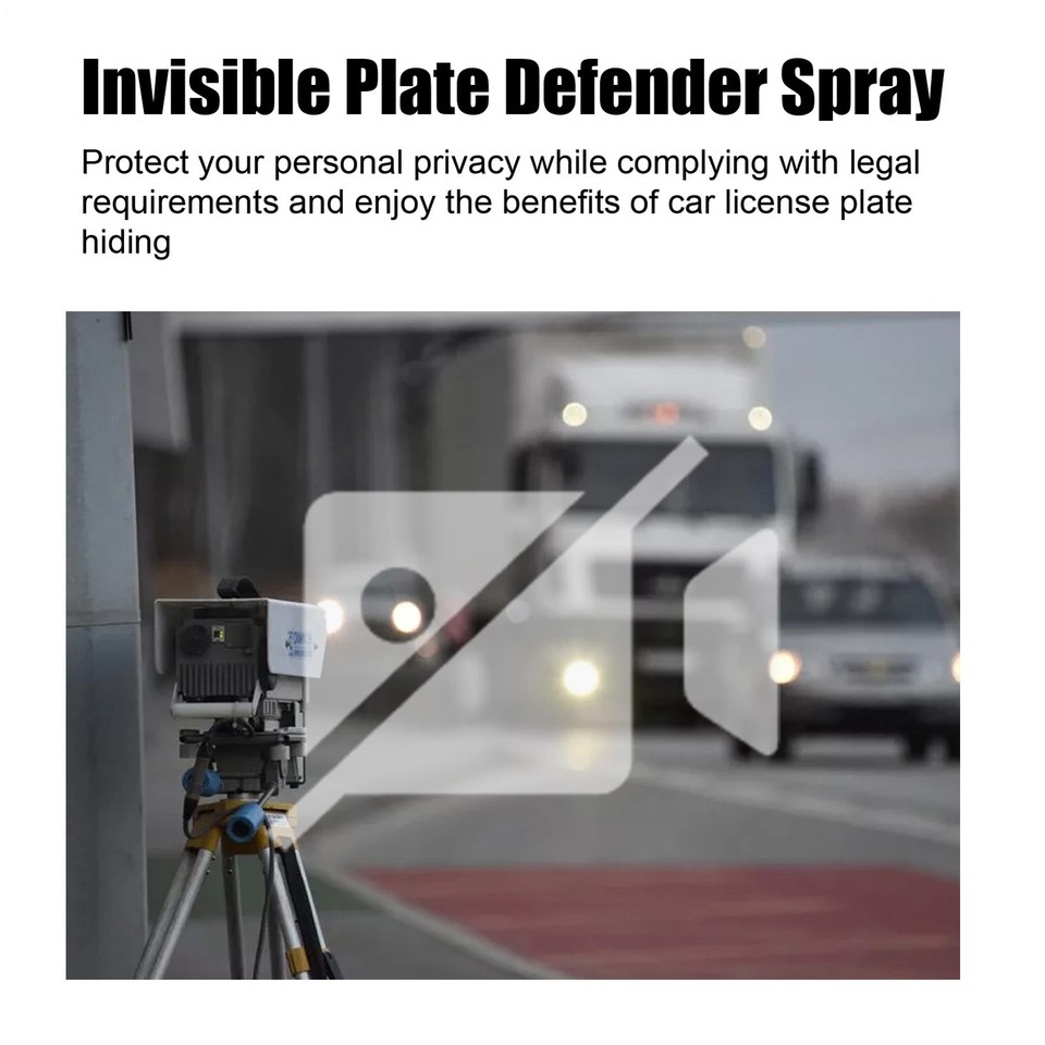Invisible Plate Defender Licence Plate Invisible Defender Spray 30ml | eBay
