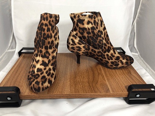 Vintag Donald J Pliner VERO CUOIO 3” Leopard Spike Heel Bootie Shoe 5US ...