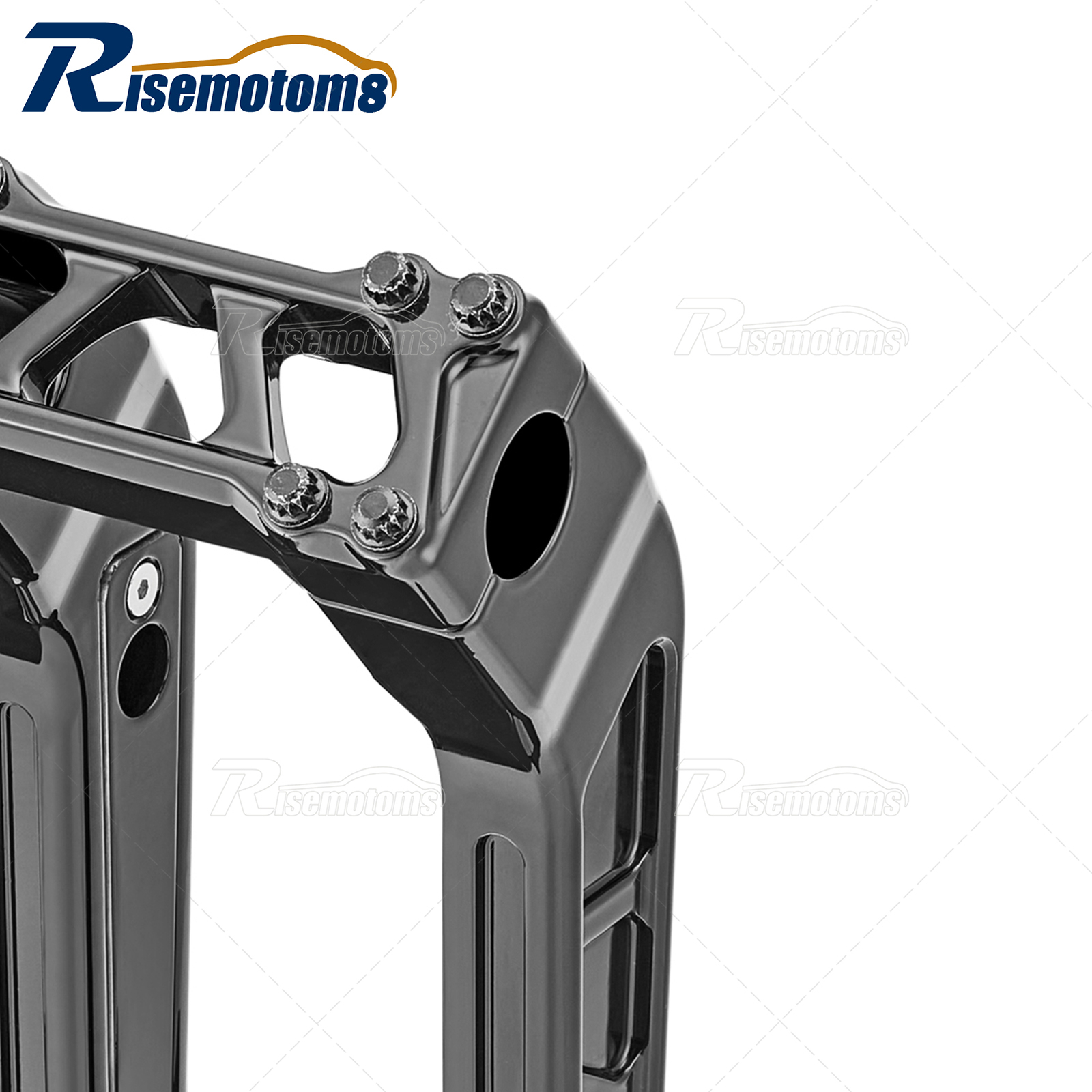 4"-14" Handlebar Riser Kit 1.5" Pullback For Harley Touring Road King ...