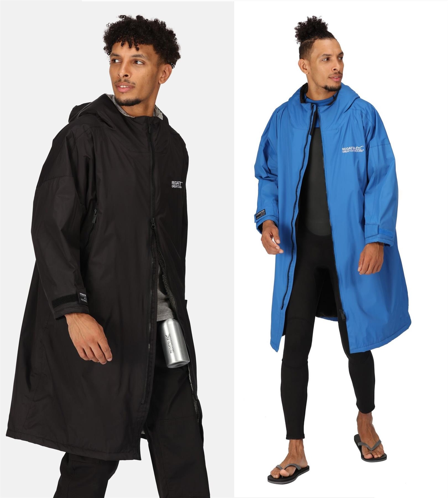 Regatta Outdoor Unisex Waterproof Changing Full Zip Robe Surfing Beach ...