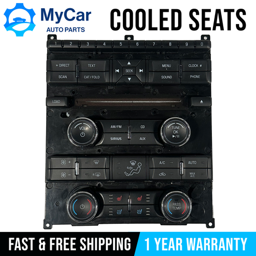 2010-2012 FORD TAURUS RADIO CLIMATE CONTROL PANEL COOLED SEATS AG1T ...