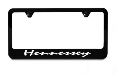 Hennessey License Plate Frame | Black | Metal | Reflective | Street ...