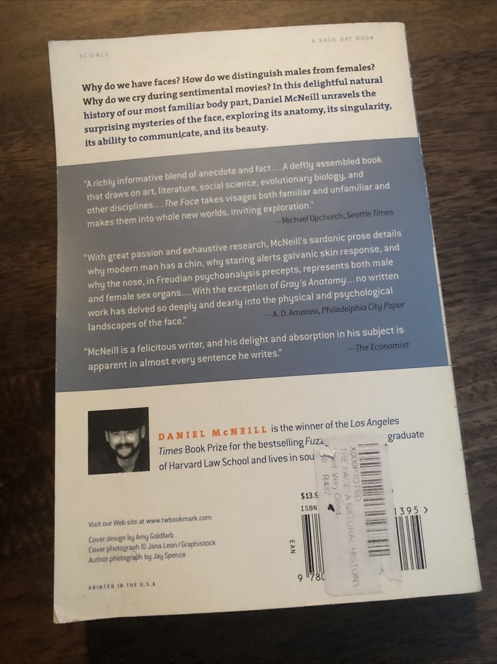 The Face : A Natural History by Daniel McNeill (2000, Trade Paperback ...