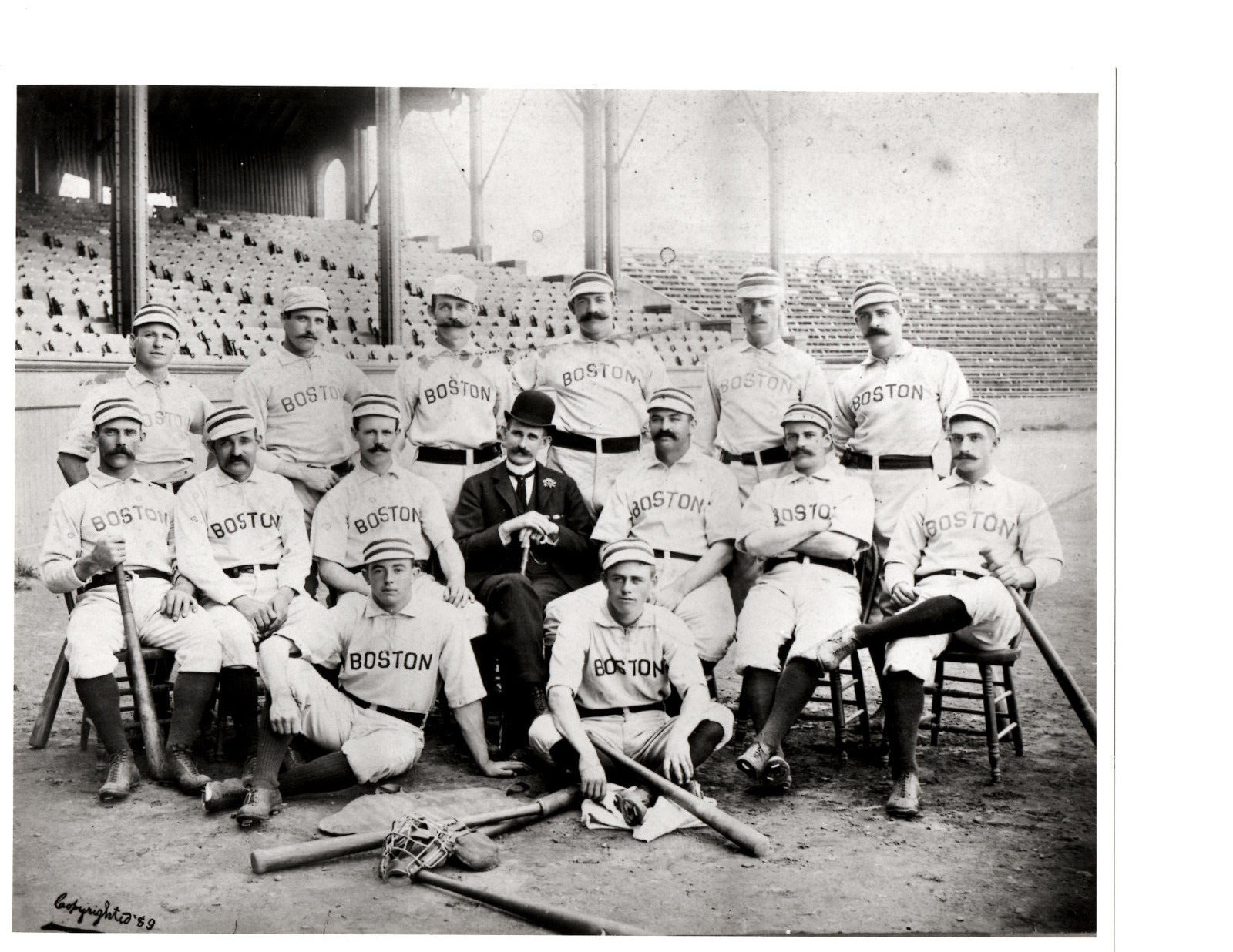 1889 BOSTON BEANEATERS 8X10 TEAM PHOTO BASEBALL MLB HOF USA | eBay
