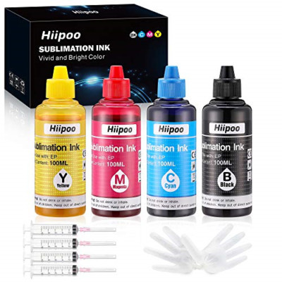 Hiipoo Sublimation Ink Refilled Bottles Work with C88 C88+ WF7710 ...