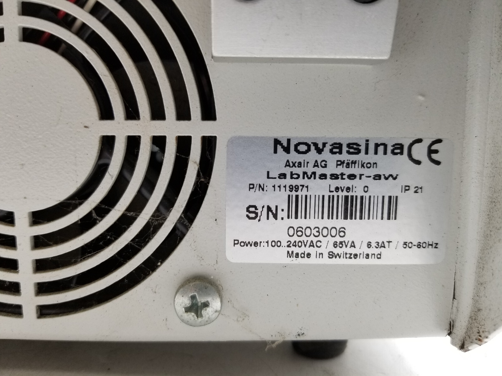 Novasina LabMaster-aw Water Activity Tester 1119971 Parts (Powers On ...