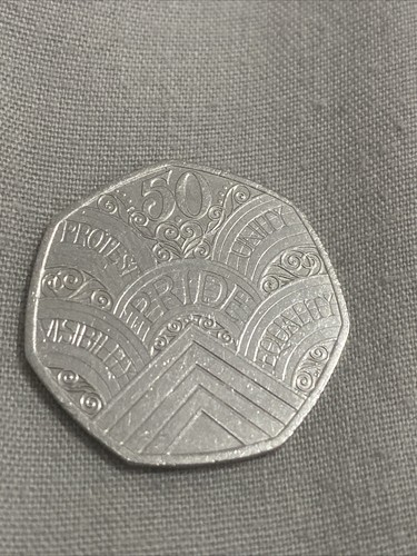 PRIDE 🏳️‍🌈50 Years of Pride, 50p Pride Coin, 2022 50p Coin ...