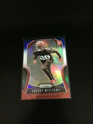 Greedy Williams 2019 Panini Prizm RWB Prizm RC Football Card Browns 315 ...