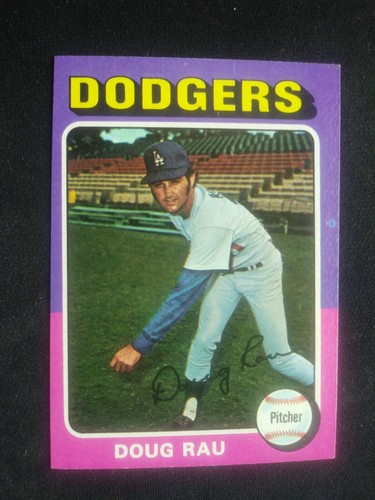 1975 Topps "Mini" Baseball Card # 269 Doug Rau - Los Angeles Dodgers ...