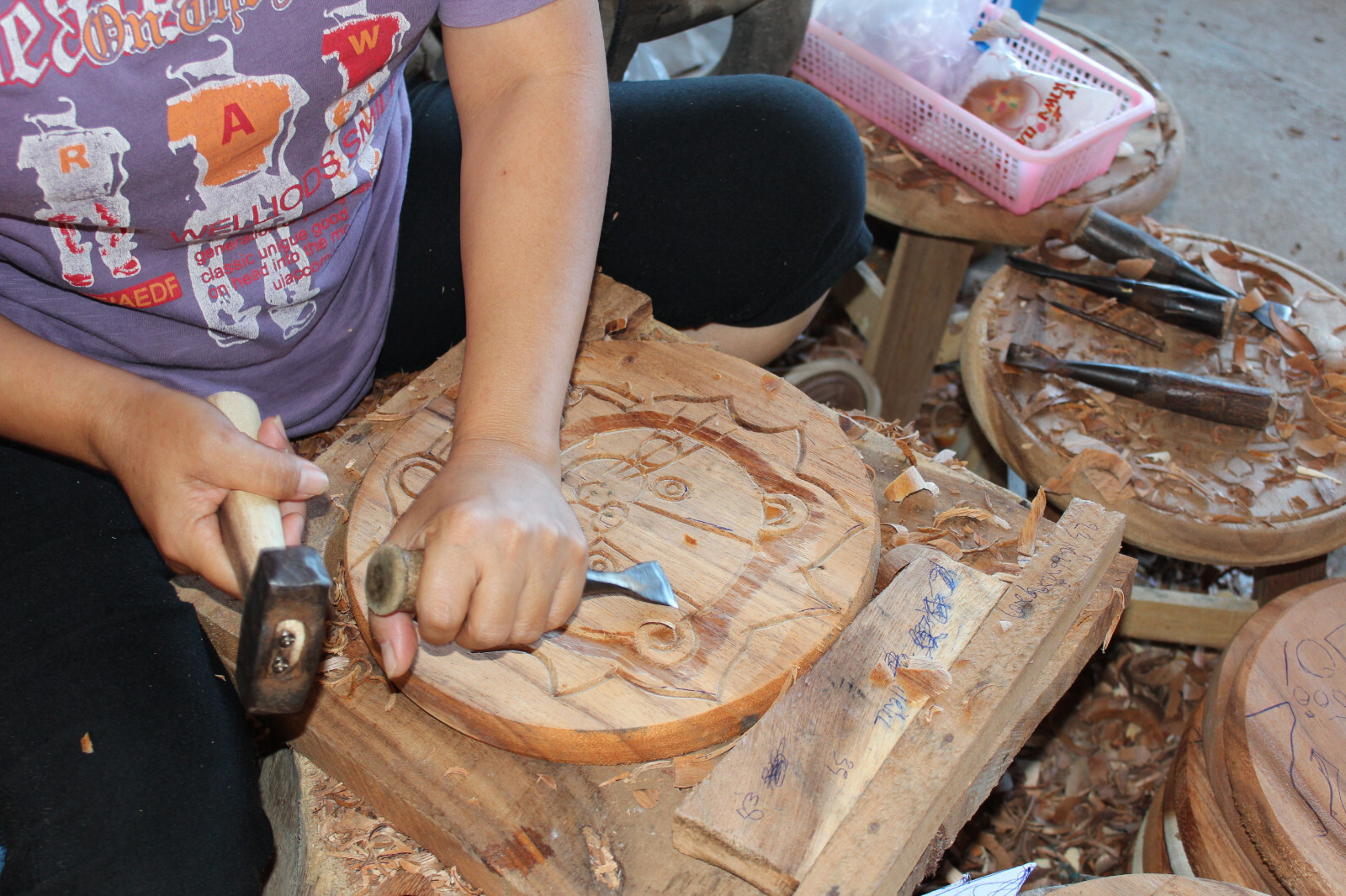 Fair Trade Wooden Kids Stool Kangaroo Handmade in Thailand | eBay