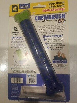 ChewBrush As Seen On TV For Dog Blue Self Brushing Toothbrush*FREE ...