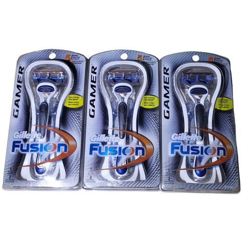 3 Packages - Gillette Fusion Gamer Razor 2 Cartridges | eBay