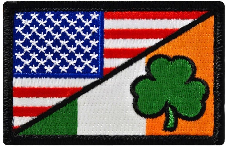 American Flag / Ireland Irish Flag Clover Patch | 2PC iron on or Sew 3"x2" | eBay
